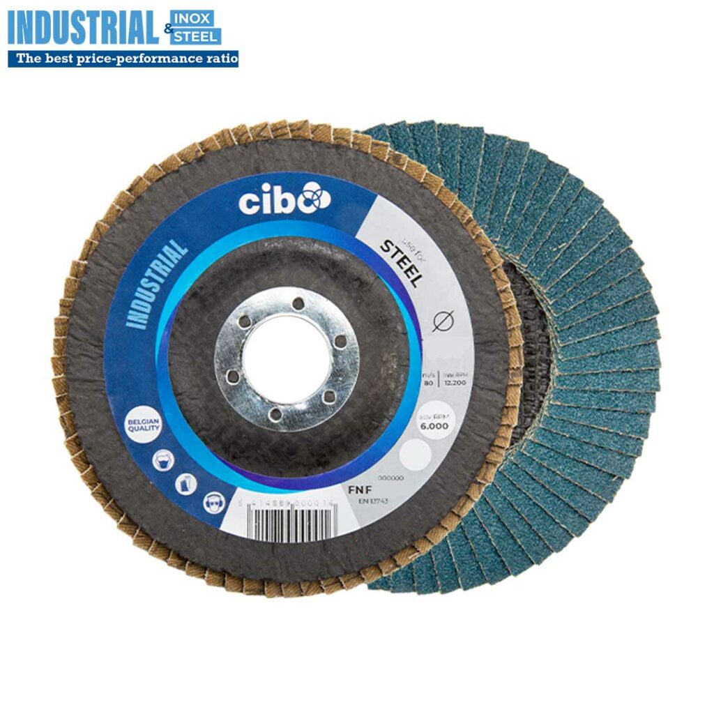 FNF Flat zirconium 40 grit flap disc 115mm dia x 22mm - Abrasive ...
