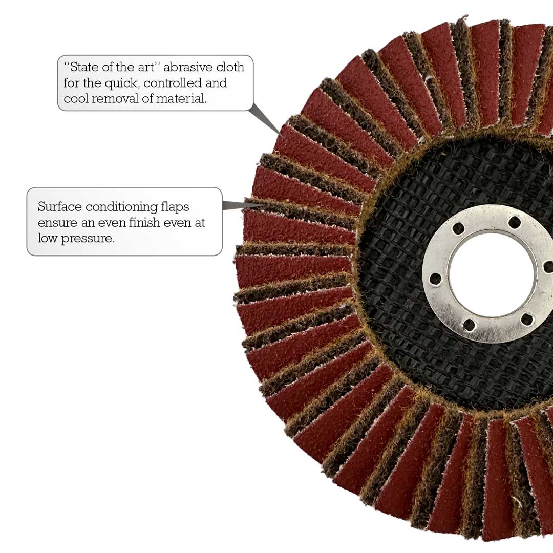 RCD Coarse Rapid Combi Disc115mm dia x 22mm - Abrasive Finishing Systems